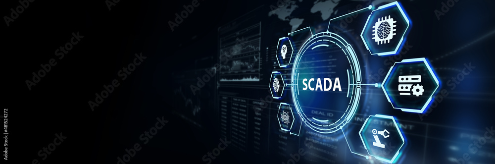 System Supervisory Control And Data Acquisition technology concept ...