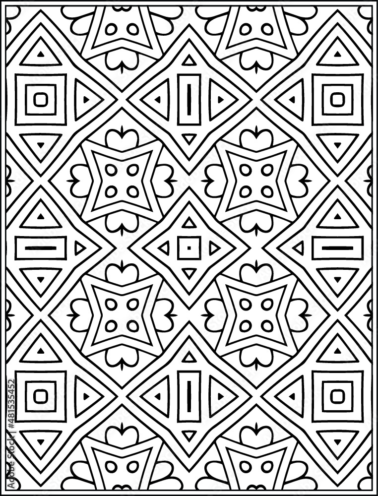 Coloring book coloring page kdp interior Premium Vector Stock Vector ...