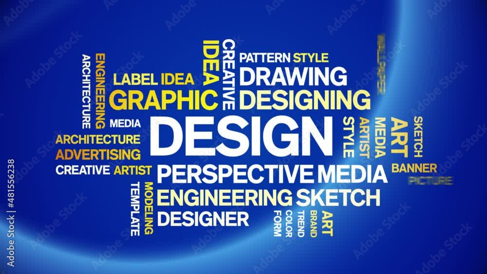 Design Animated tag word cloud;text animation kinetic typography ...