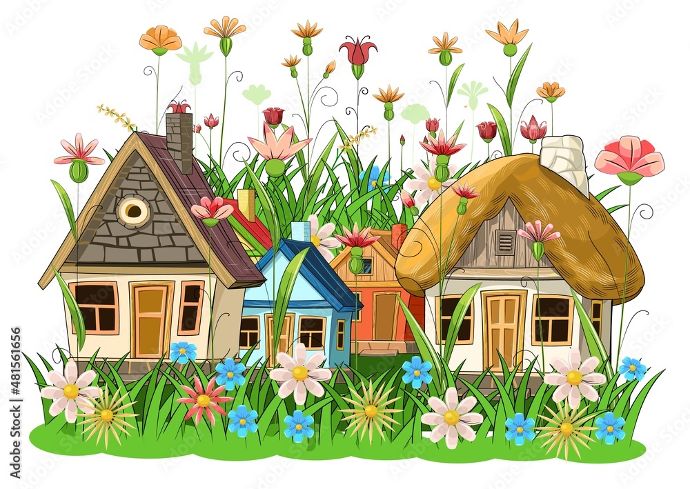 Small Old House Cartoon