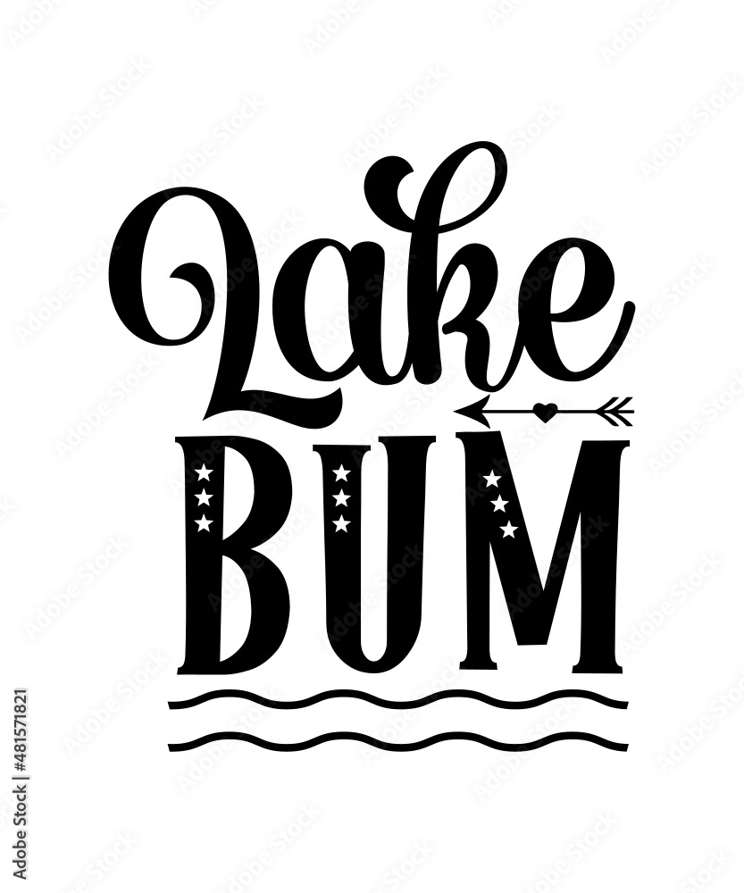 Lake SVG Bundle, Png, Dxf, lake life svg, quotes svg, family svg ...