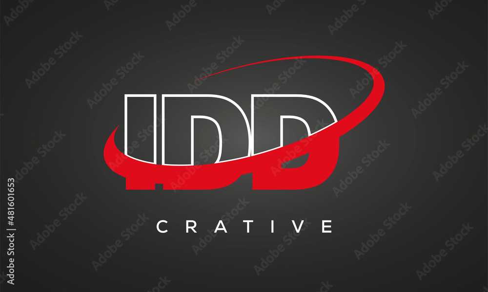 IDD creative letters logo with 360 symbol Logo design Stock Vector ...