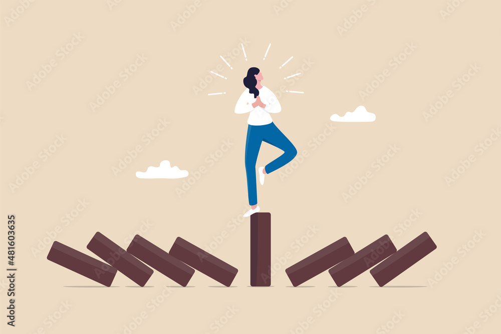 Mindfulness meditation relax to reduce stress and eliminate distraction ...