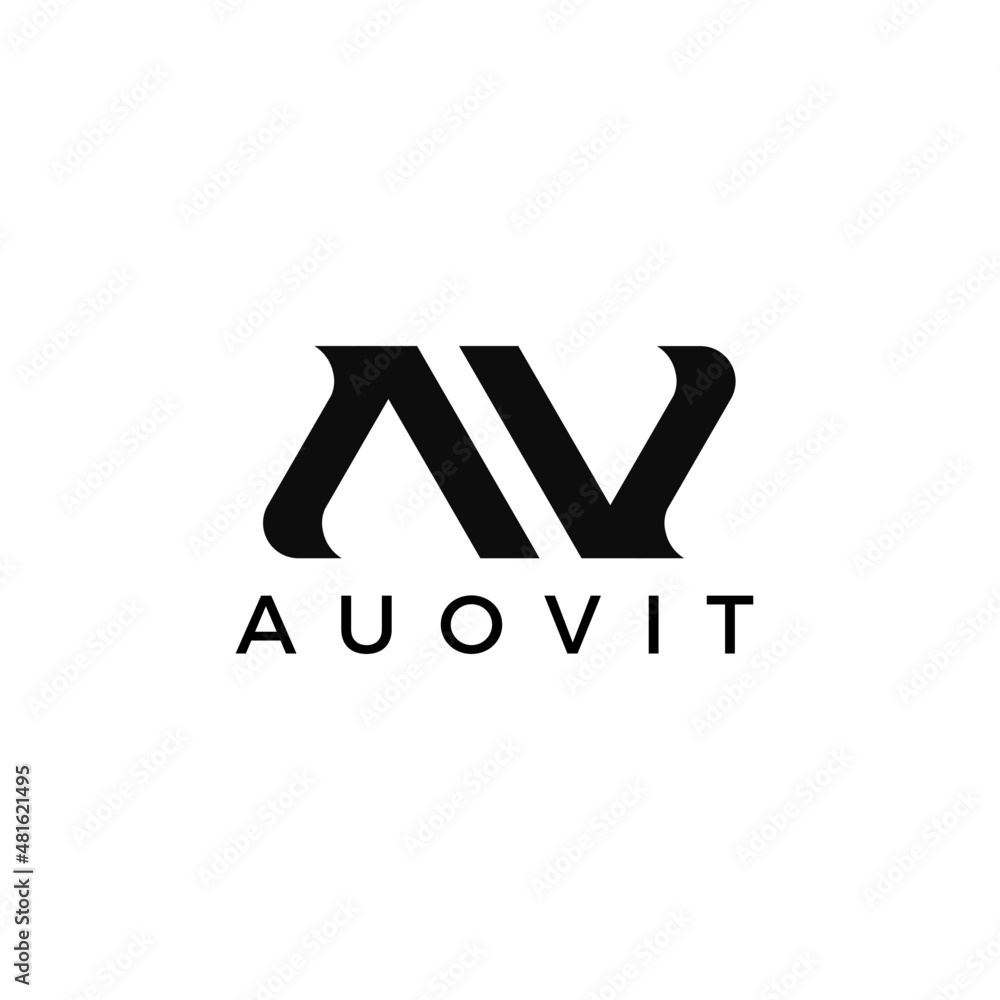 AV Logo Elegant Monogram logo. Letter V and letter A typography Icon ...