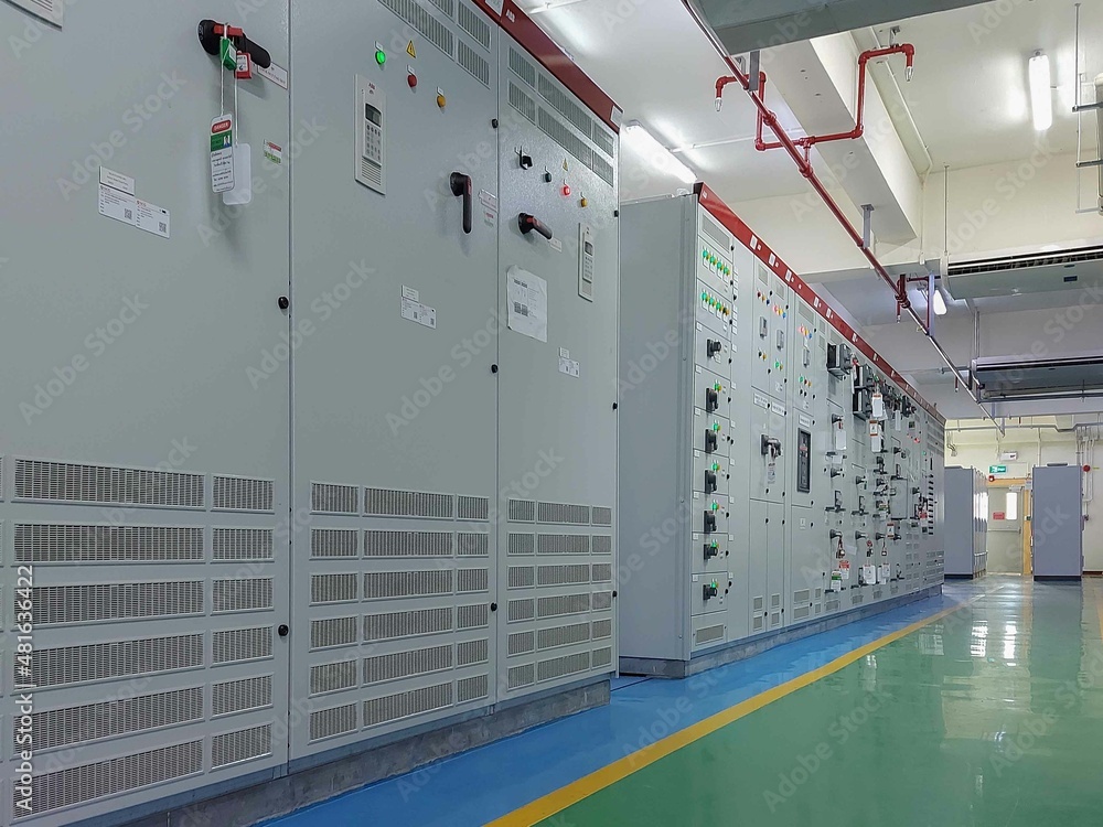 Electrical Room, medium and high voltage switcher, equipment, Stock ...
