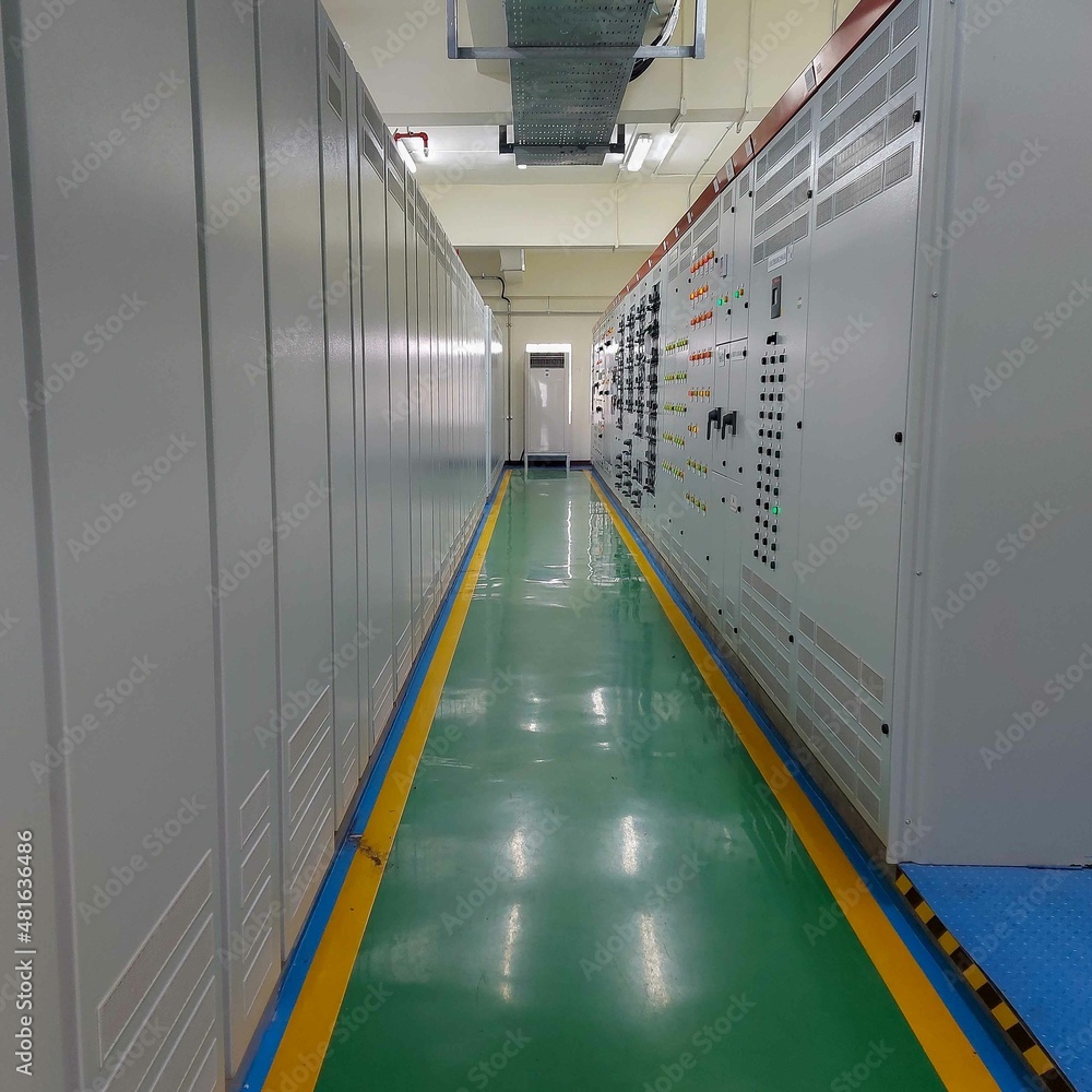 Electrical Room, medium and high voltage switcher, equipment, Stock ...