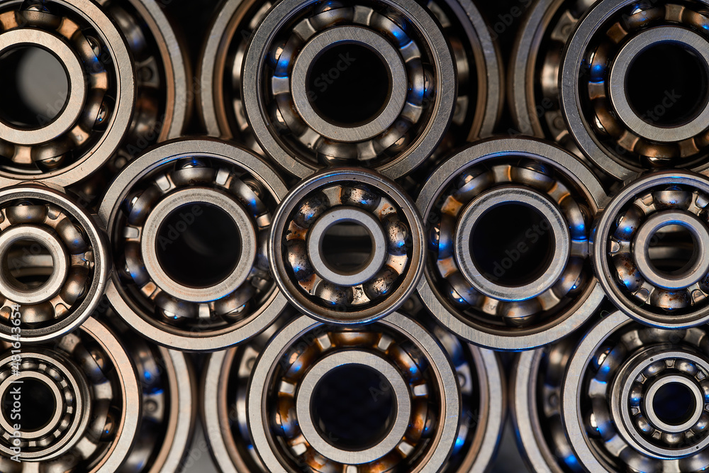 Bearings. Ball bearings. Thrust bearings. Stock Photo | Adobe Stock