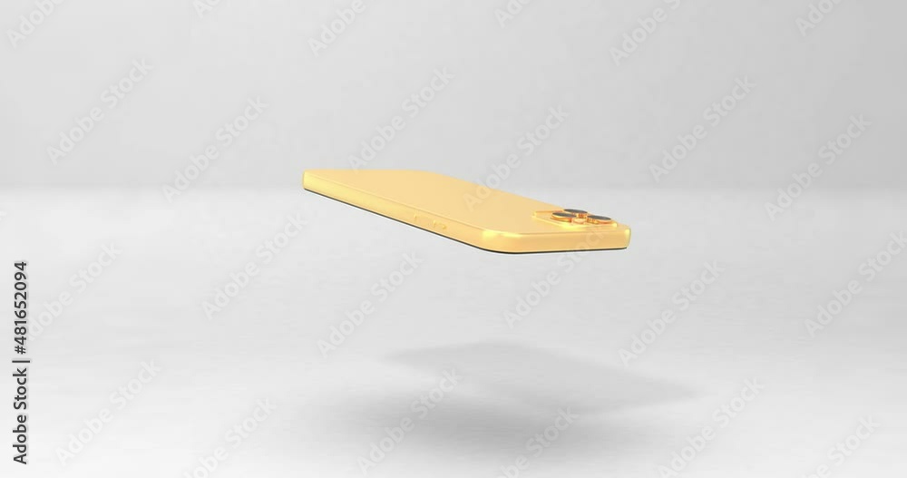 Phone with green screen and marks for tracking .Dynamic rotation ...