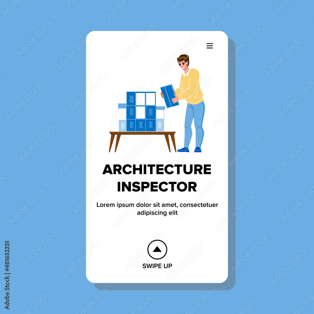 Architecture inspector home building. engineer check. construction ...