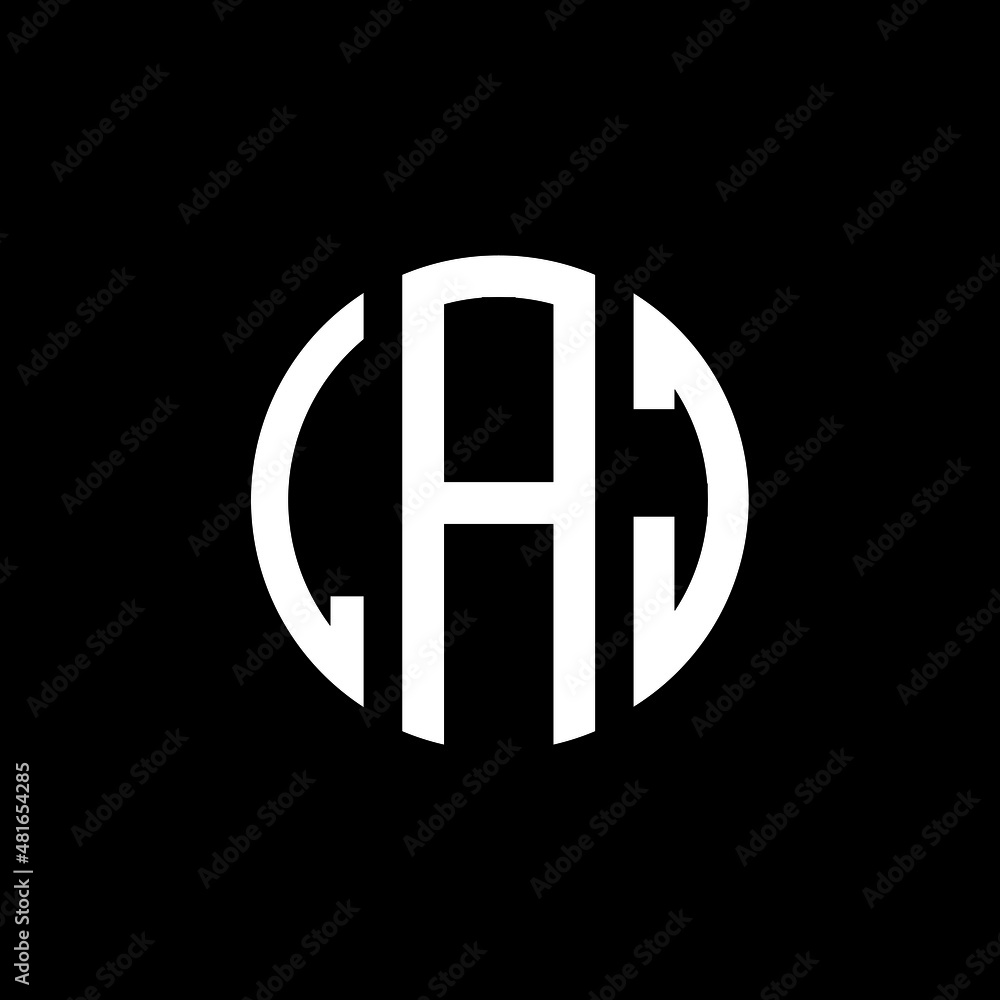 LAJ letter logo design. LAJ modern letter logo with black background ... LAJ letter logo design. LAJ modern letter logo with black background ...