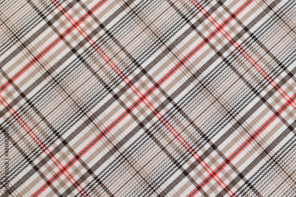 Fabric plaid texture. Cloth background Stock Photo | Adobe Stock
