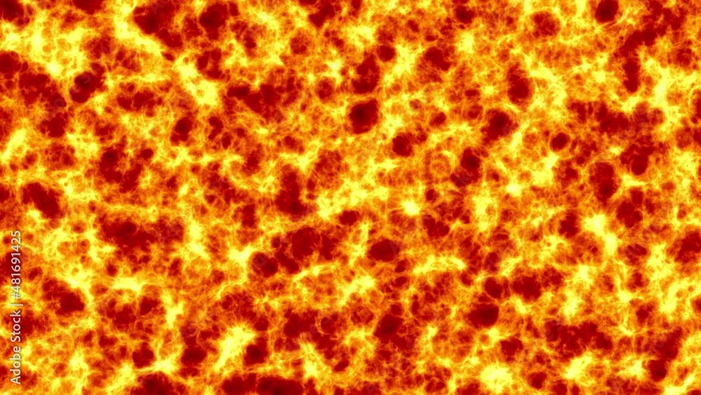 Surface of Sun Realistic Lava Loop Animation Background Stock Video ...