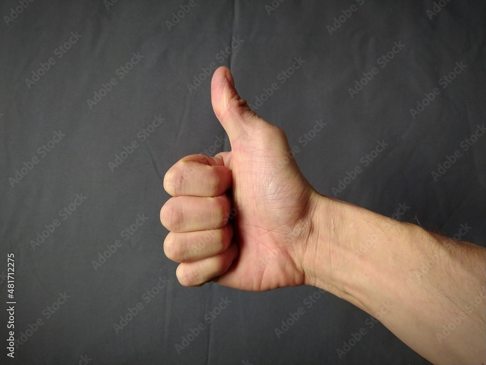 hand with thumb up Stock Photo | Adobe Stock