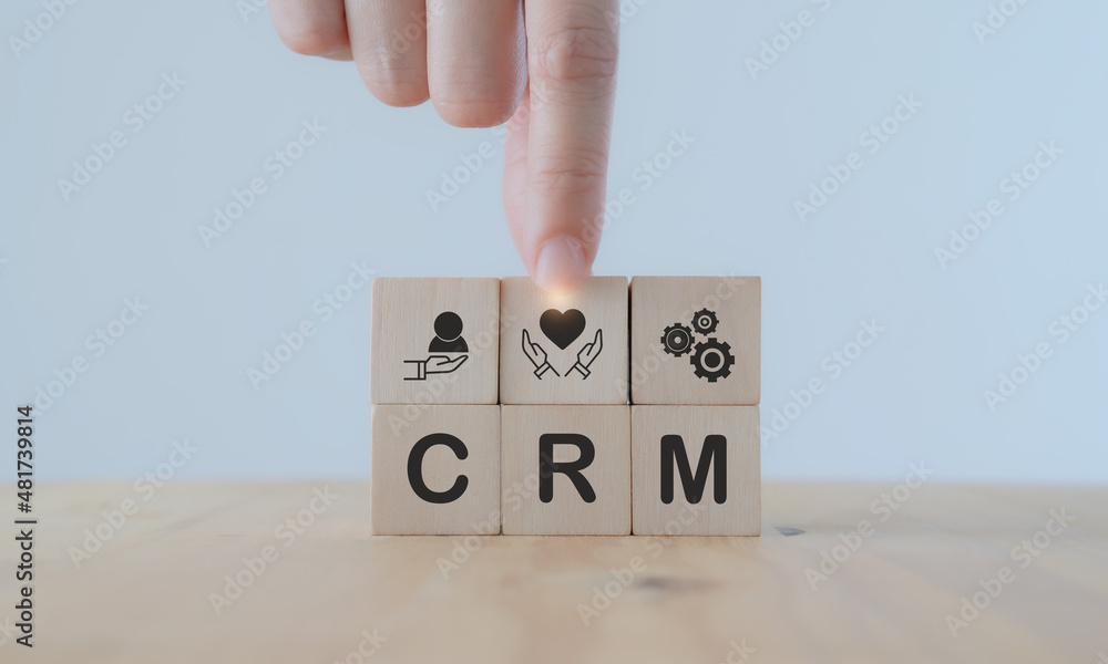 Customer relationship management (CRM)concept. Marketing strategy for ...