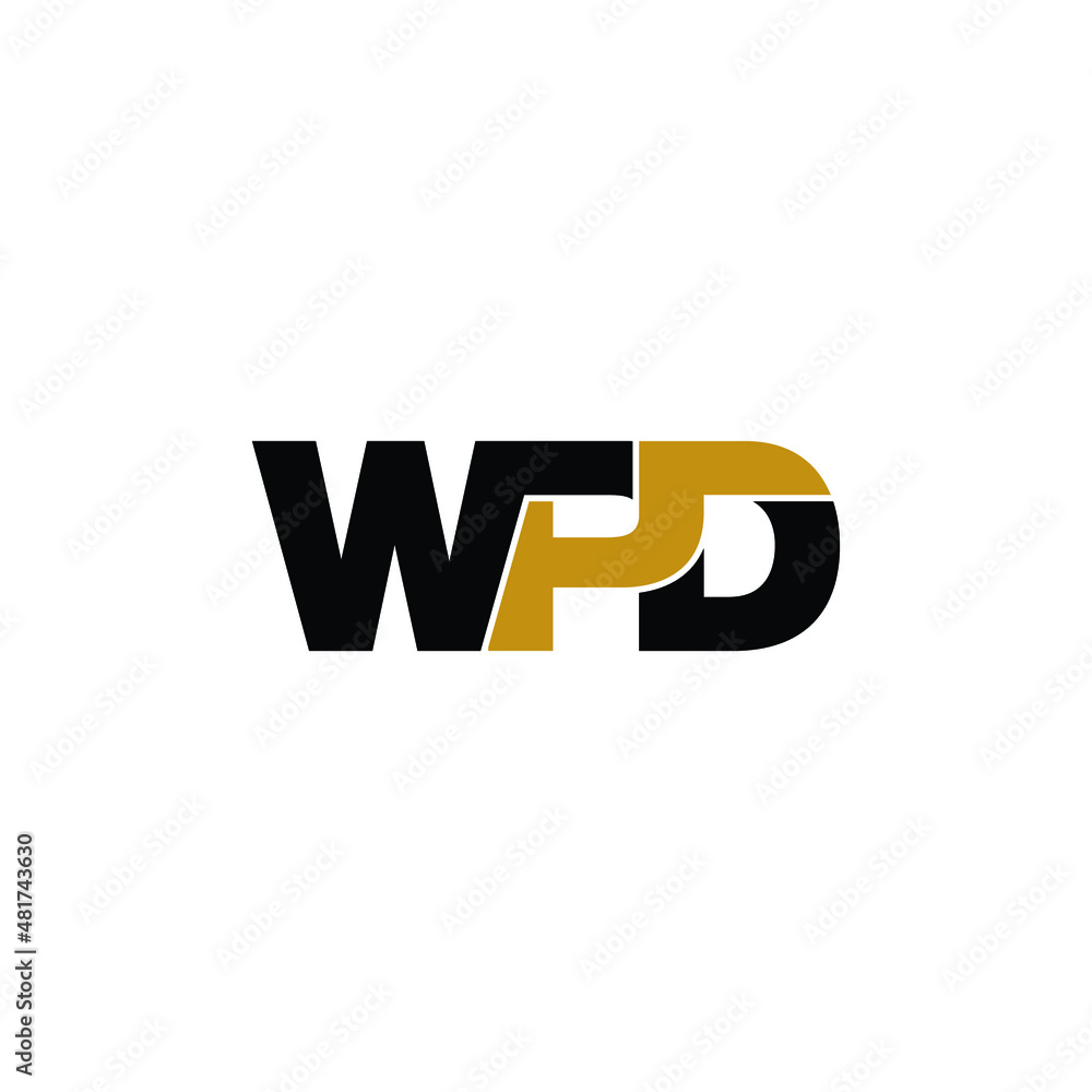 WPD letter monogram logo design vector Stock Vector | Adobe Stock