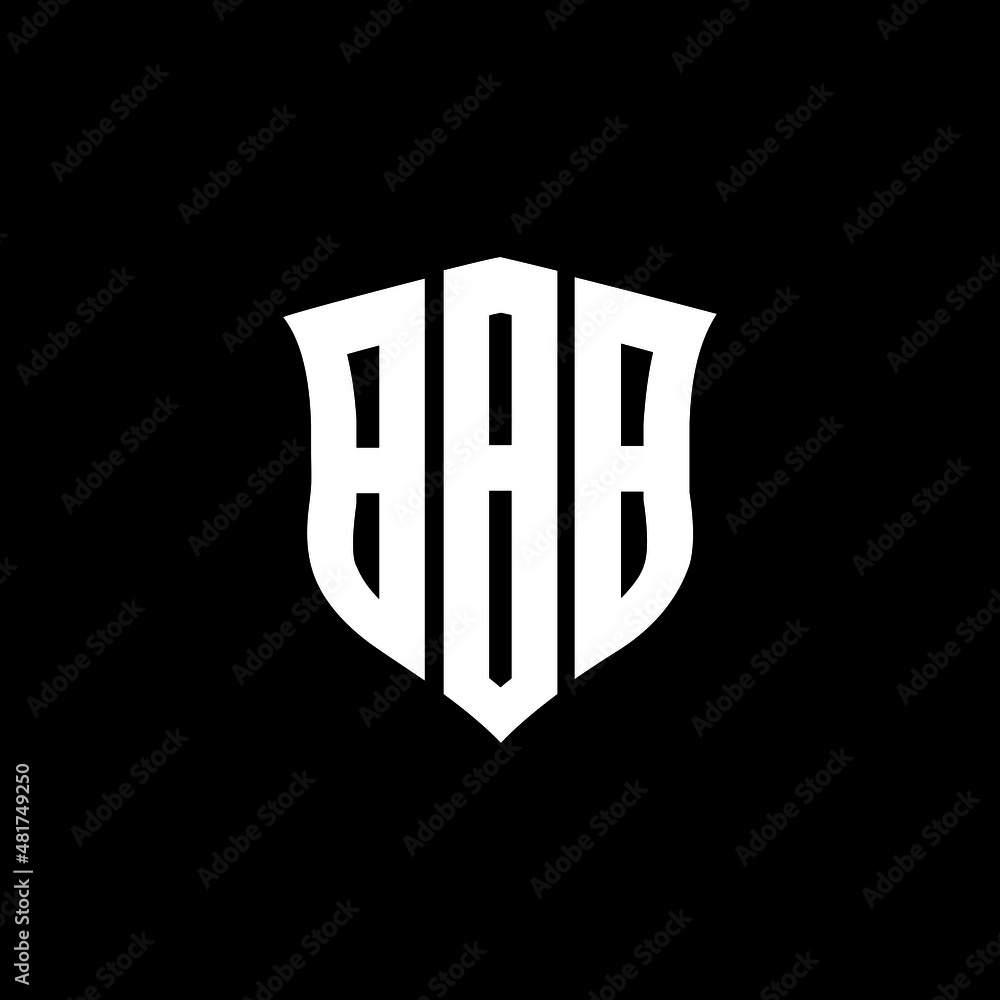 BBB letter logo design with black background in illustrator, vector ...