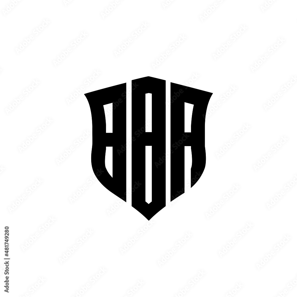 BBA letter logo design with white background in illustrator, vector ...
