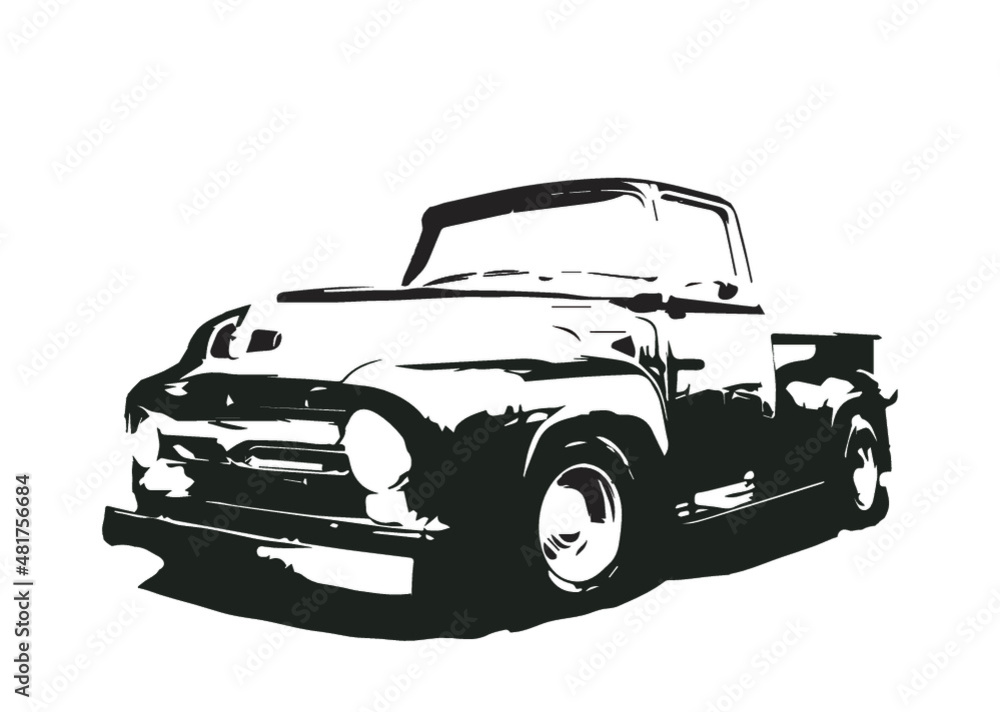 Ford F100 Stock Vector | Adobe Stock