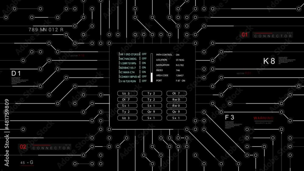 Technology Connections HUD appearing animation.PNG Alpha.Technological motherboard electrical ...