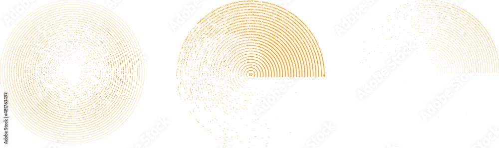 Grunge lines in Circle Form . Spiral Vector Illustration .Textured ...