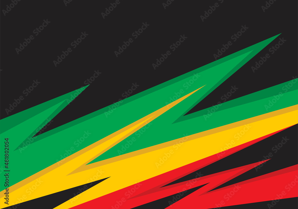 Poster Simple background with gradient zigzag line pattern and with ...