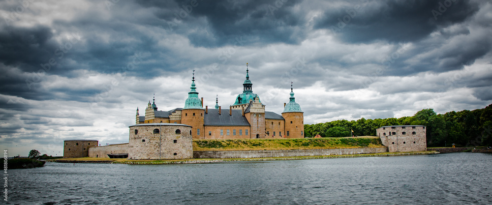Wasserschloss Kalmar in Schweden, Banner, Bannergröße, Hintergrund ...