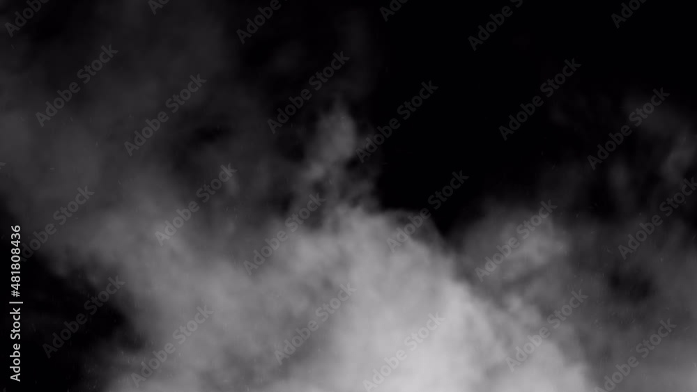 Smoke Animation on Transparent Background with Alpha Channel 4K UHD ...