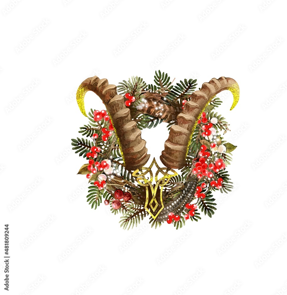 Christmas clipart, yule log clipart, yule log decoration, New Year clip ...