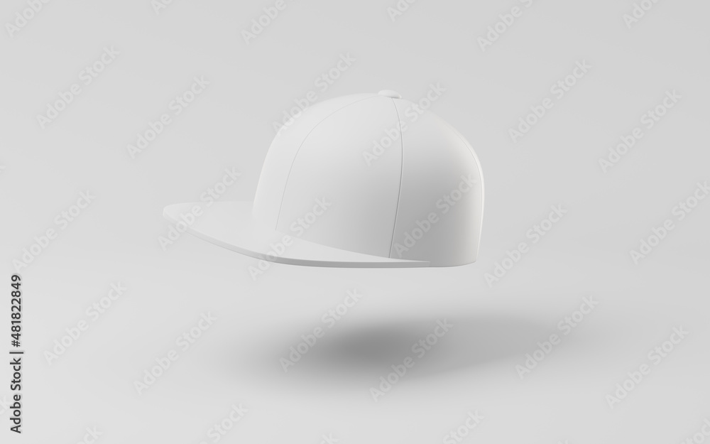 A cartoon cap with white background, 3d rendering. Stock Illustration ...