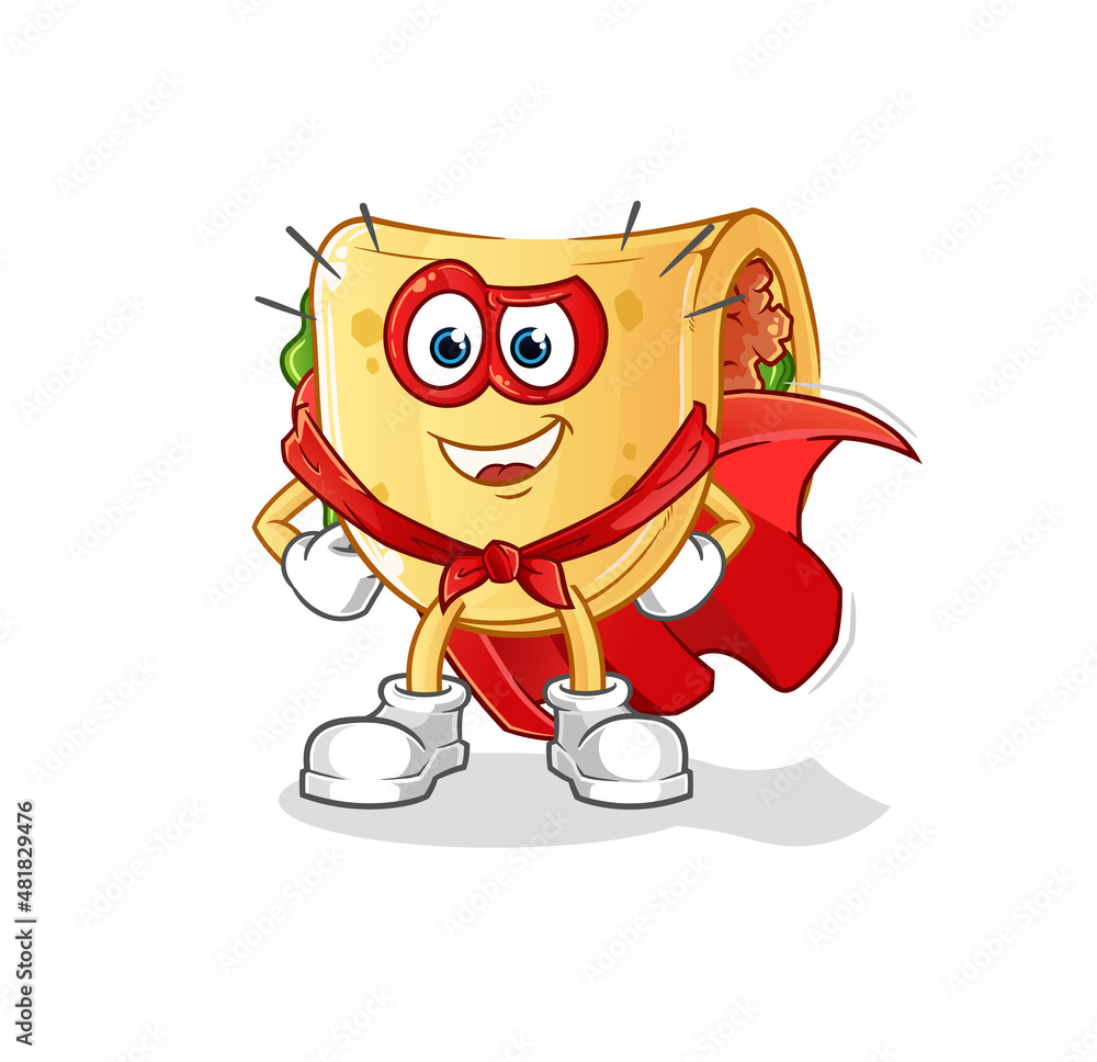 taco heroes vector. cartoon character Stock Vector | Adobe Stock