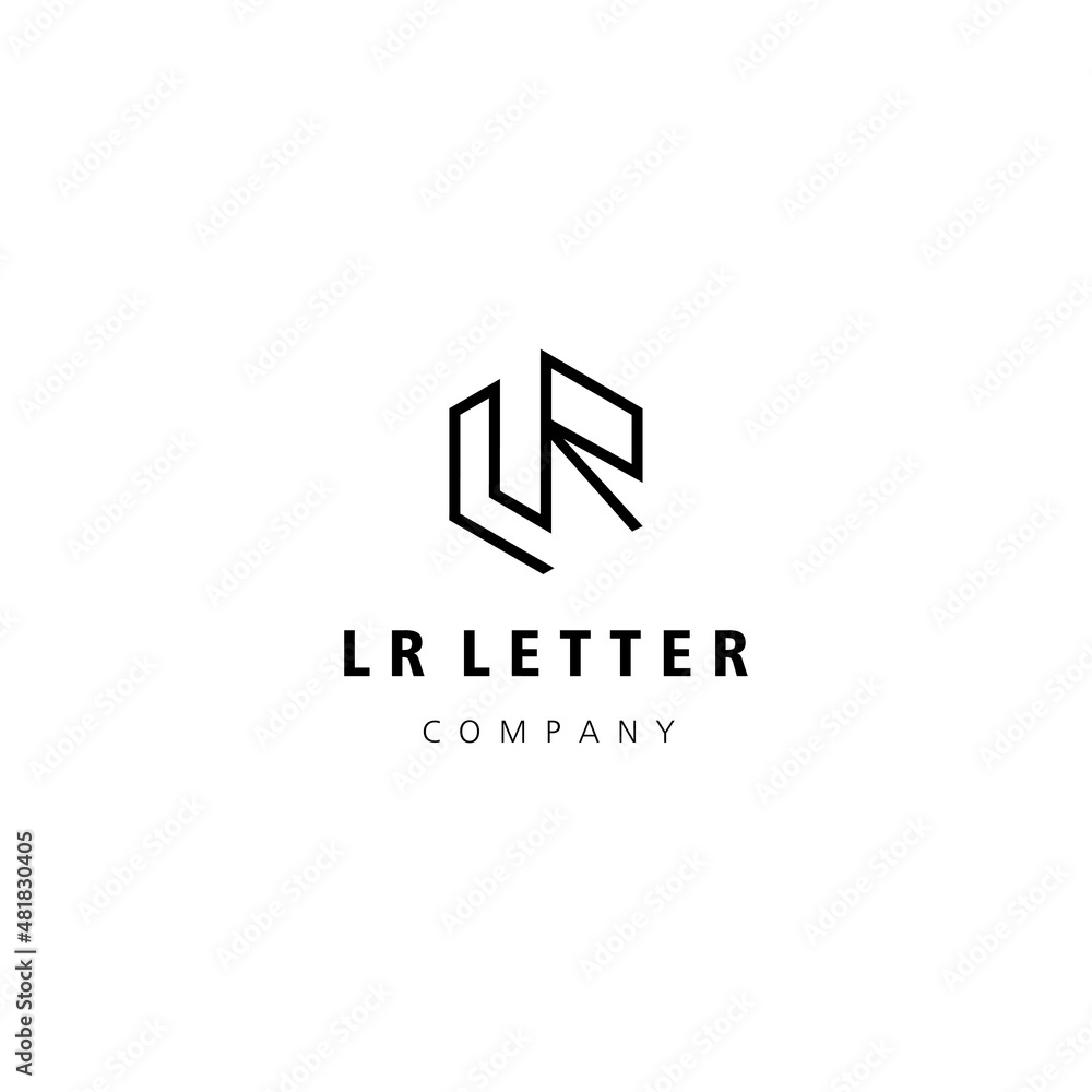 LR initials logo vector design template Stock Vector | Adobe Stock