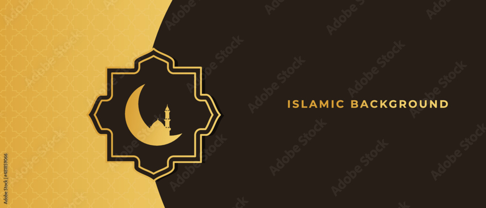 Islamic Background, Muslims greeting card, invitation, poster, banner ...
