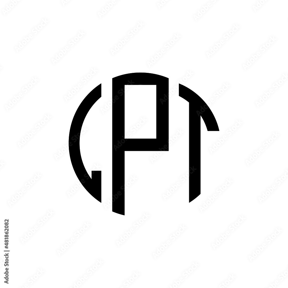 Lpt Letter Logo Design Lpt Modern Letter Logo With Black Background Lpt Creative Letter Logo