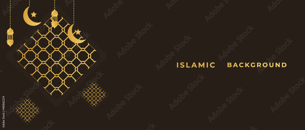 Islamic Background, Muslims greeting card, invitation, poster, banner ...