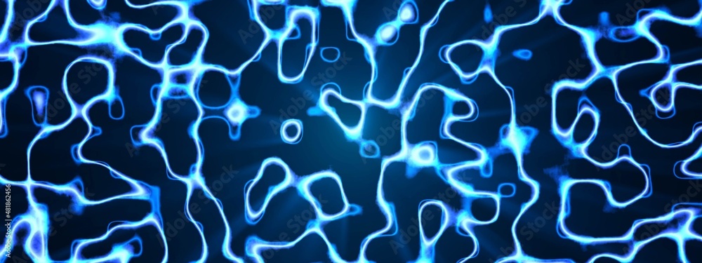 Neon abstract background. Texture of glowing lines. Design plexus of ...