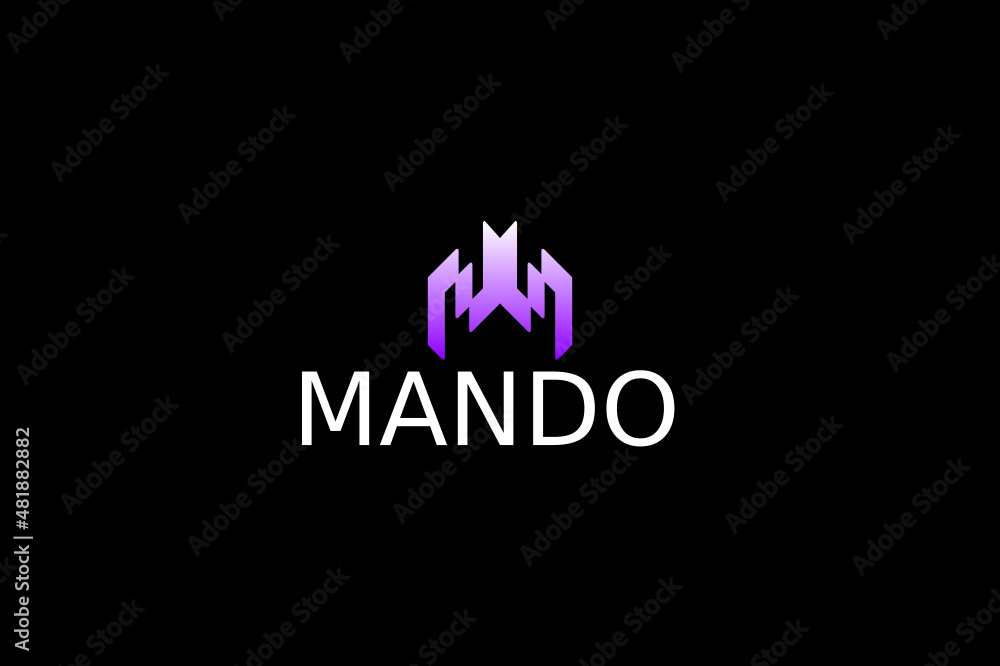 Pixel letter m logo design Stock Vector | Adobe Stock