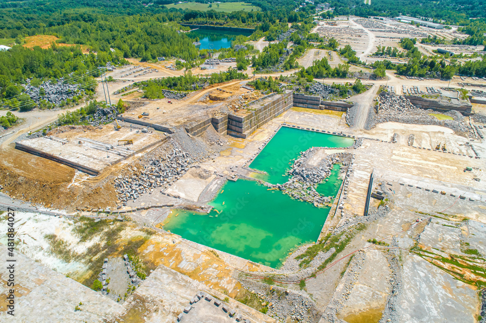 Limestone Quarry Aerial Images - Indiana Limestone - Empire Quarry ...