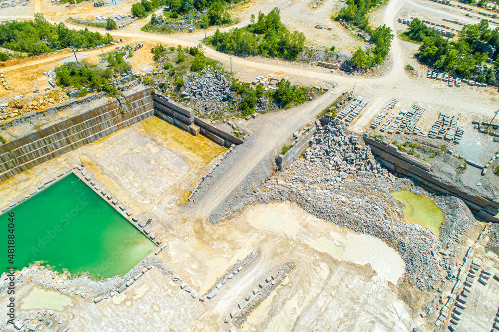 Limestone Quarry Aerial Images - Indiana Limestone - Empire Quarry ...
