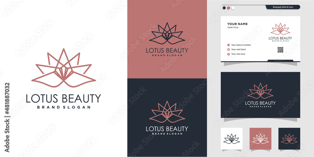 Lotus logo with creative concept for beauty and spa Premium Vector ...