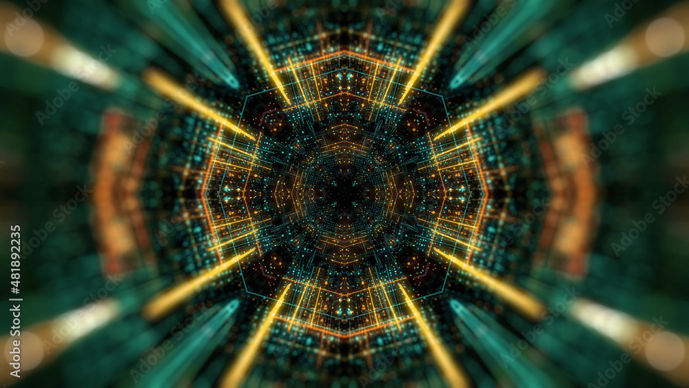 Science fiction futuristic grid elements. Graphic for data center ...