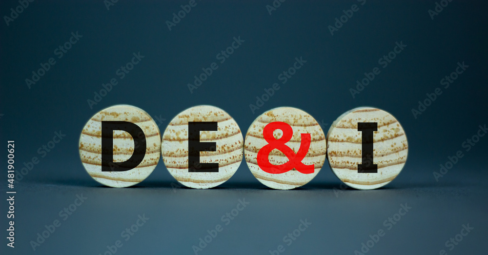 DEI, Diversity, equity and inclusion symbol. Concept words DEI ...