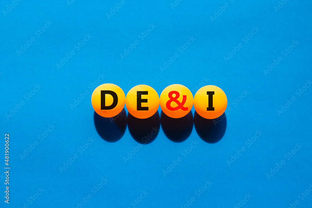 DEI, Diversity, equity and inclusion symbol. Concept words DEI ...
