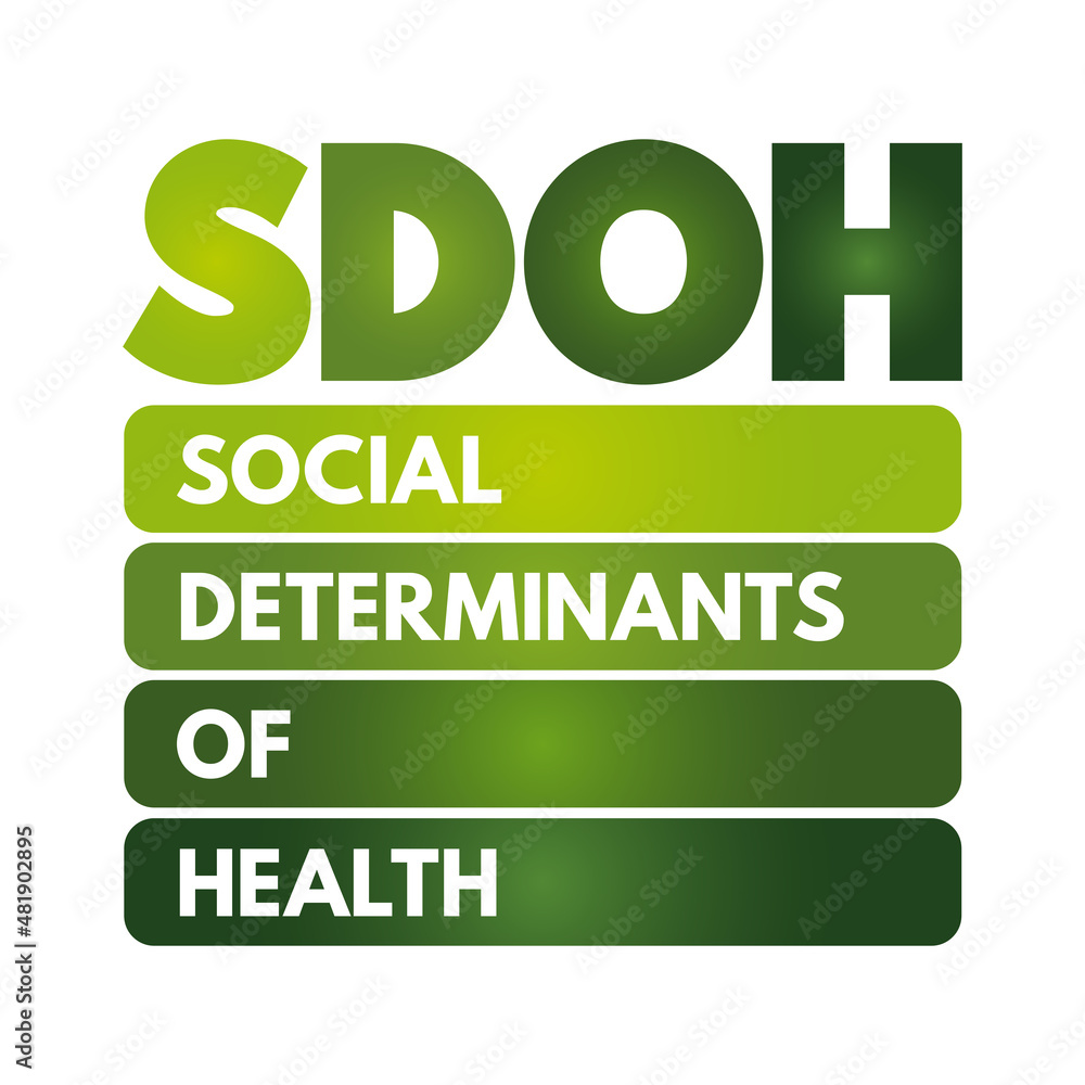 SDOH Social Determinants Of Health - economic and social conditions ...