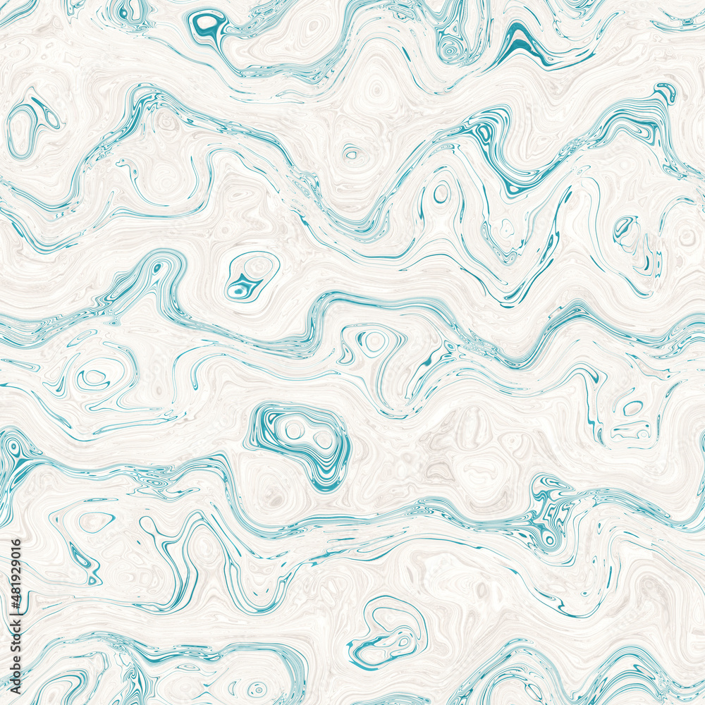 Aegean teal mottled swirl marble nautical texture background. Summer ...