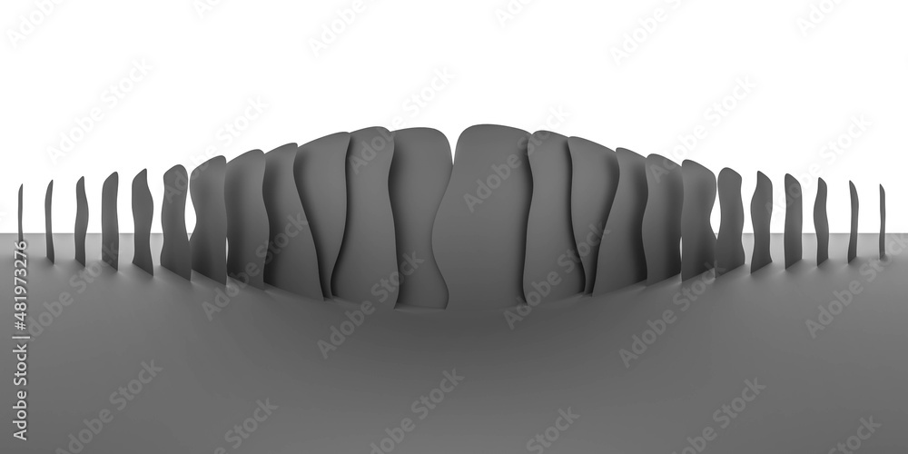 360 full degree spherical panorama environment map of dark organic ...