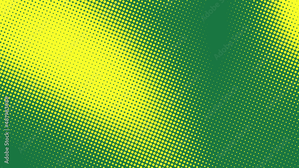 Dots halftone yellow green color pattern gradient texture background ...