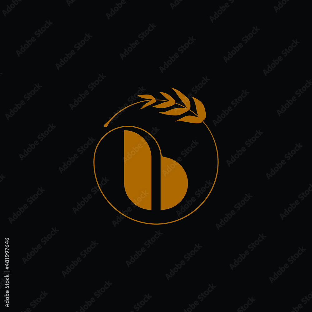 Initial letter B or alphabet B. Simple and modern vector logo design ...
