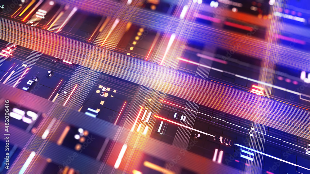 Abstract technology data transfer background,Connecting to a network ...