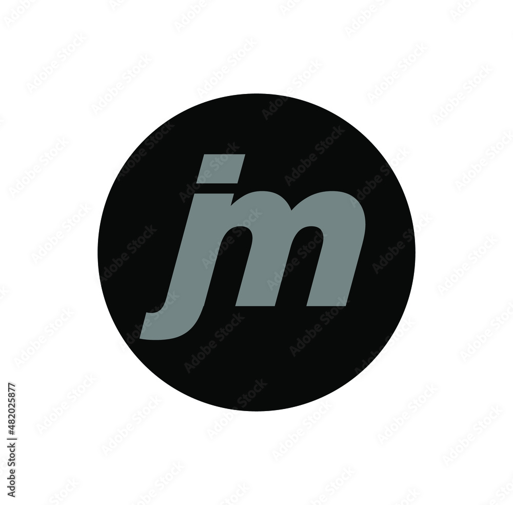 JM Brand name initial letters monogram. JM letters icon. Stock Vector ...