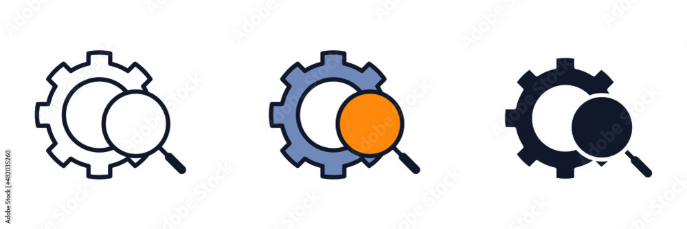 Analysis skill icon symbol template for graphic and web design ...